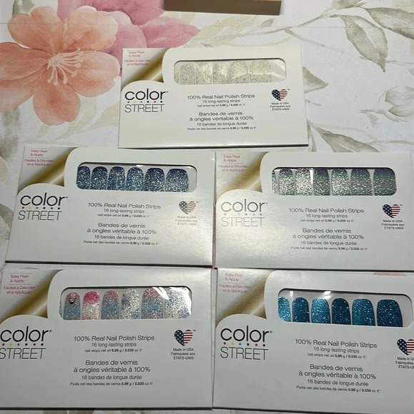 Color Street | Makeup | Color Street Nail Polish Strips Bundle 5 Sets ...